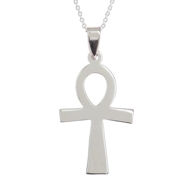 Large 925 Silver Ankh Pendant – Shooting Star Cornwall